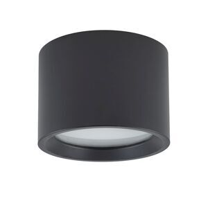 Badlampe Decke IP54 GX53 Ø 8,5 cm klein Schwarz Leuchte