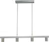 Hängelampe ELSIE Metall 100 cm breit Schwarz Nickel Leuchte