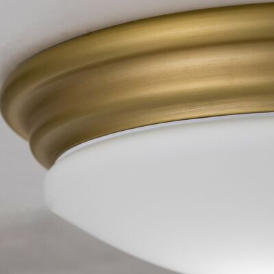 Deckenlampe Bad IP44 rund D: 35,6 cm mit LED 3000 K Leuchte